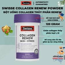 BỘT COLLAGEN RENEW SWISSE SKIN + STREES 120G | lybalansieucute.com
