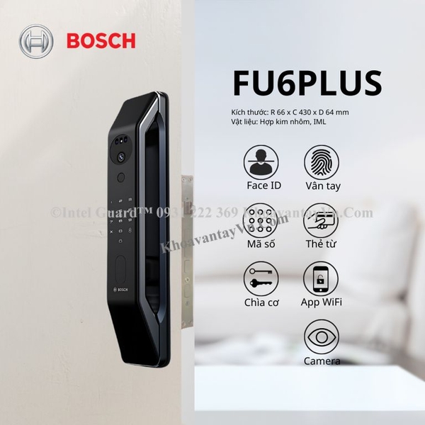 Lắp Khóa điện tử thông minh Bosch FU6 Plus chính hãng tại Hải Phòng