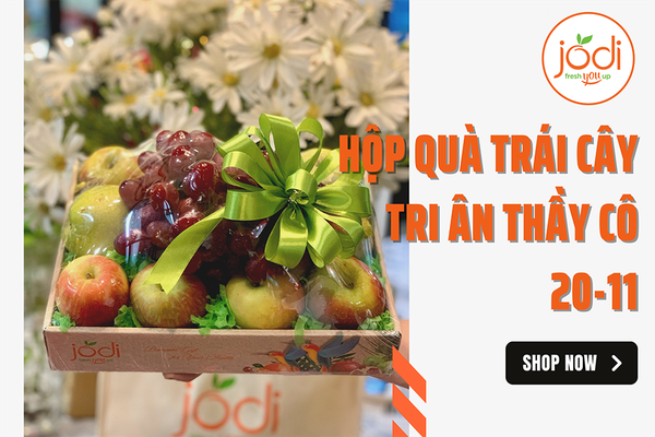 Hộp quà trái cây tri ân Thầy Cô chỉ từ 300k | Trái cây Jodi