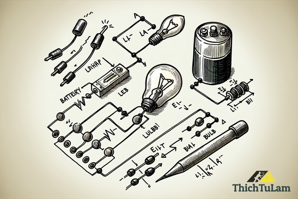 Mạch điện tử: Khái niệm cơ bản và cách tạo một mạch điện cơ bản