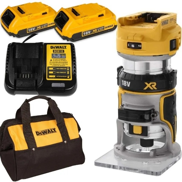 Máy phay pin cầm tay 18V Dewalt DCW600D2