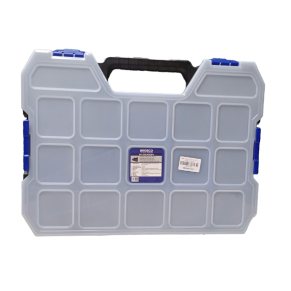 Hộp đựng đồ nghề 17 ngăn kích thước 37.5x29x6.7cm Brosco BR720375
