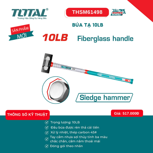 Búa tạ 10LB Total THSM61498