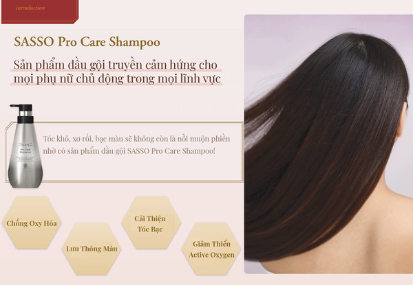 Dầu Gội Cao Cấp Sasso Pro Care Shampoo | Kyodo
