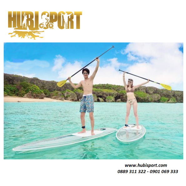 Crystal SUP - Thuyền SUP / Ván chèo đứng trong suốt - Trắng - 2m9 ...