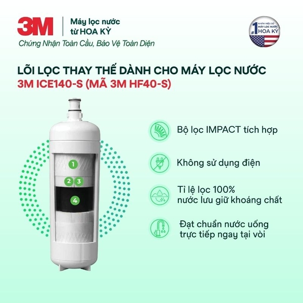Lõi Lọc Nước 3M HF40-MS | THE PHAN HOME