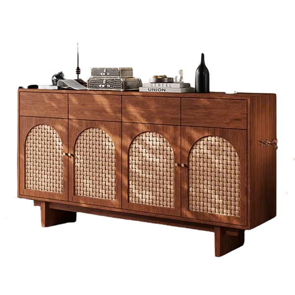 Tủ trang trí Retro Rattan LYNH-TT007