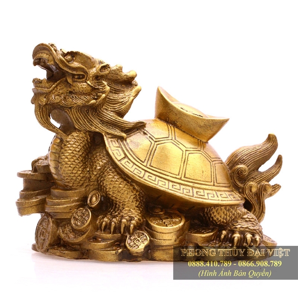 Long Quy- Rùa Đầu Rồng Phong Thuỷ cõng Đỉnh Vàng Tài Lộc Phong Thủy Đại ...
