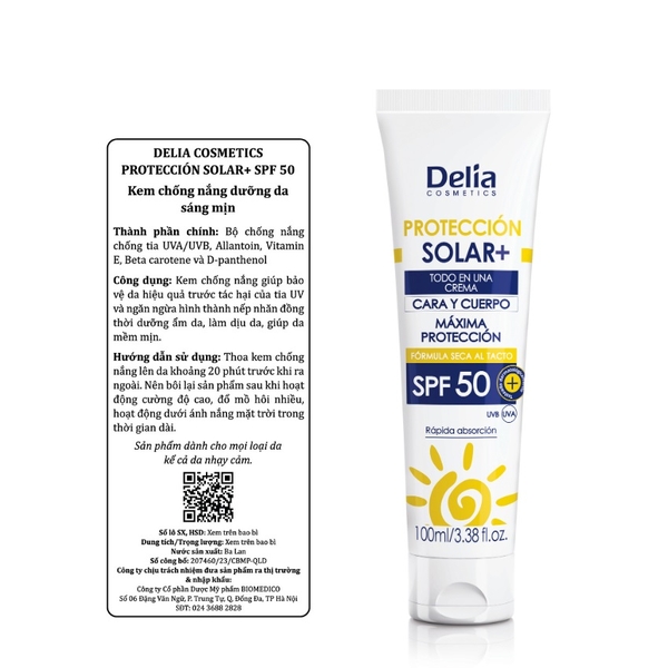 DELIA COSMETICS PROTECCIÓN SOLAR+ SPF 50 | Bacsidalieusg