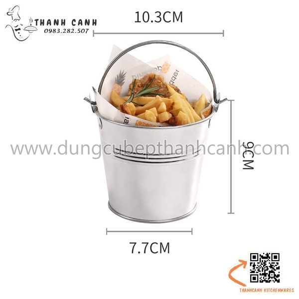 Xô nhỏ đựng đồ ăn vặt, Giỏ đựng đồ ăn vặt hình xô, Xô Đựng Đá / Thức Ăn ...