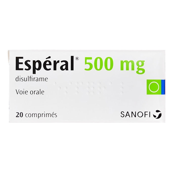 Esperal 500mg chính hãng Sanofi Pháp, Hộp 20 viên | Khỏe Là Được