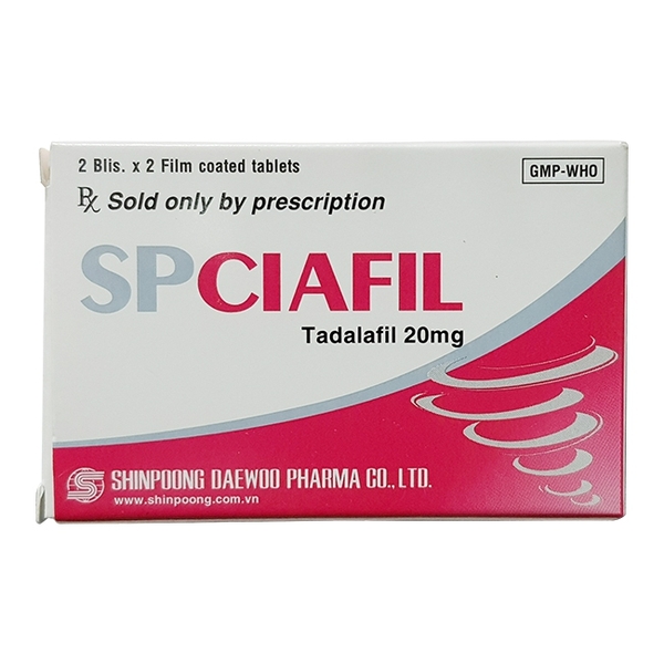 Thuốc cường dương SP Ciafil 20 mg, Hộp 4 viên | Khỏe Là Được