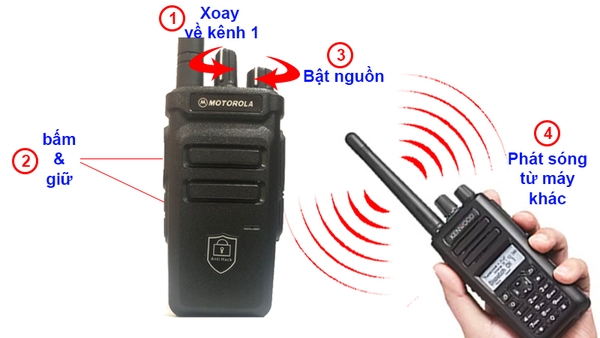Bộ đàm Motorola GP320: cách dò tần số từ máy khác với 4 thao tác đơn g ...
