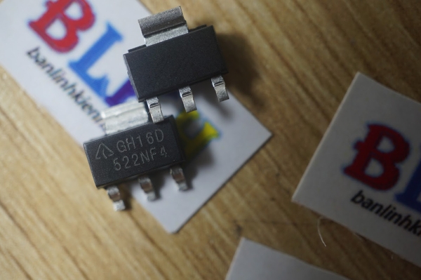 4 IC nguồn AZ1117CH-3.3 GH16D SOT-223 chính hãng Diodes