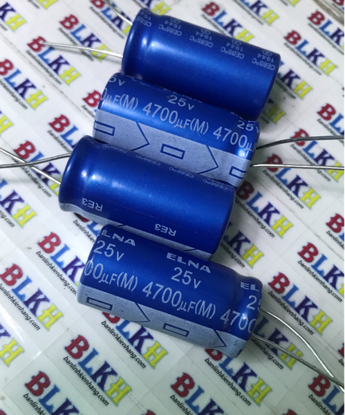 2 Tụ âm thanh 25V 4700uF 16x32 chính hãng ELNA RE3