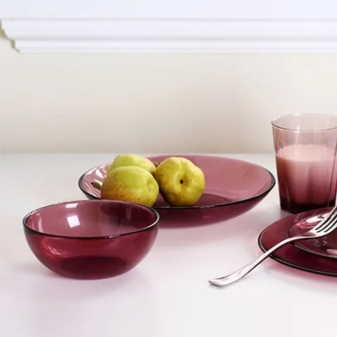 Tô thủy tinh tròn lớn Hya Purple 23 màu tím