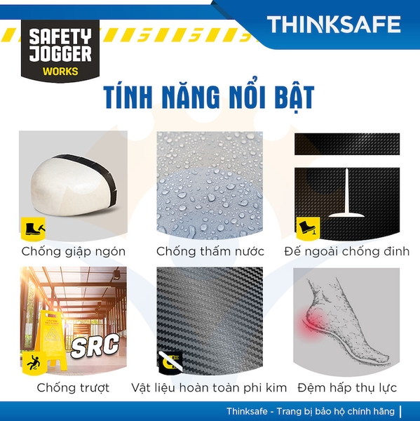Ủng Bảo Hộ Lao Động Safety Jogger Boreas S3 Chịu Nhiệt Tốt