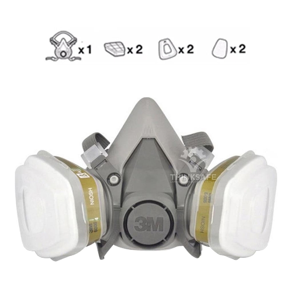Mặt Nạ Phòng Độc 3M 6200 Kèm Phin 3M 6006| Methilamin, HF,
