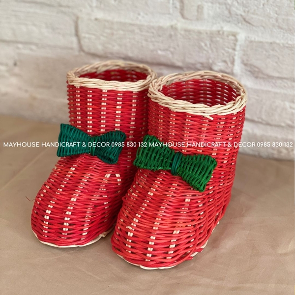 Giày mây Decor Giáng Sinh Christmas - Mayhouse – Craft & Décor