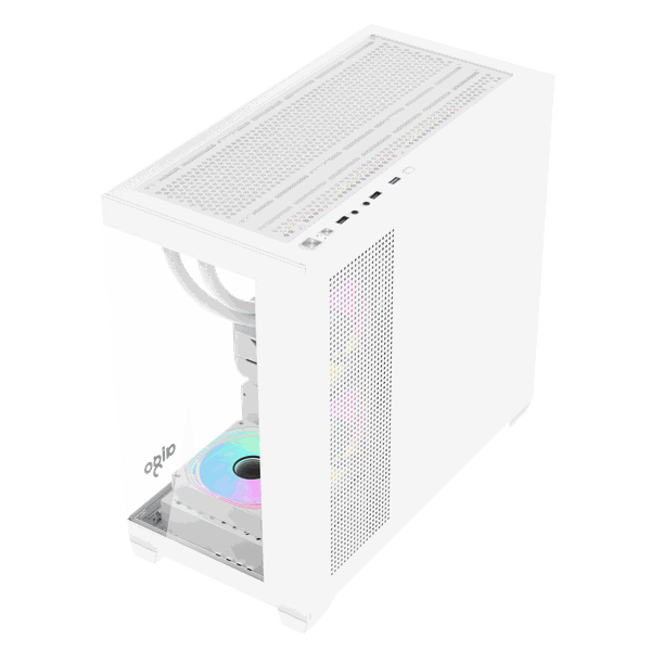 VỎ CASE GAMING AIGO C218M WHITE (M-ATX/ MÀU TRẮNG)