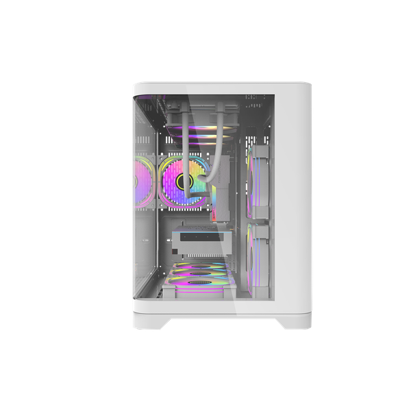 Vỏ Case AIGO AQUARIUM ARC1 - WHITE (M-ATX/ MÀU TRẮNG)