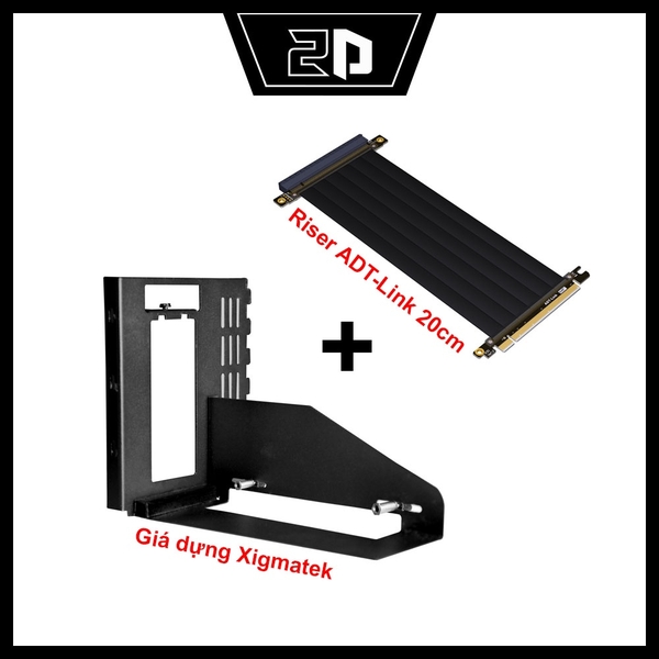 Bộ giá dựng VGA XIGMATEK VERTICAL PCI-E BRACKET PCI-E 4.0/3.0