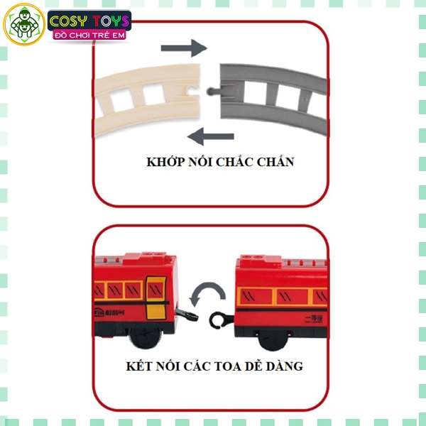 Đồ chơi đường ray xe lửa cứu hỏa màu đỏ với đường ray lắp ráp cho bé Đồ ...