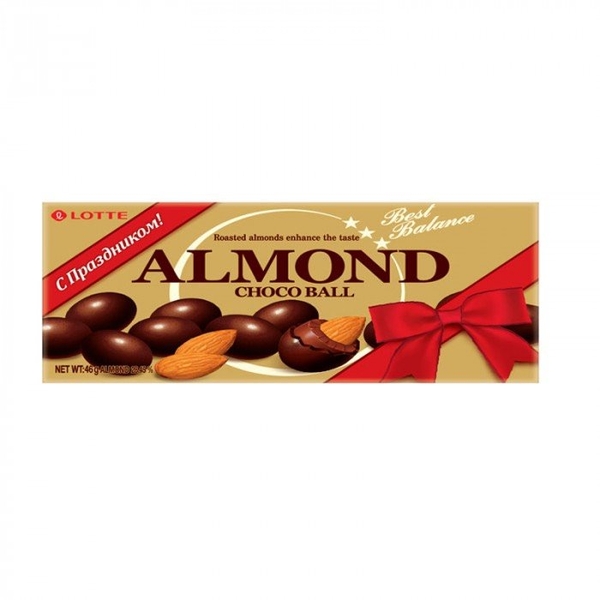 Socola ALMOND hạnh nhân Lotte 46g Siêu thị tự chọn Sun H Mart