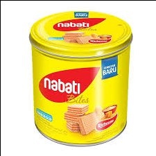 Bánh Nabati Bites hộp thiếc vị pho mai 350g Siêu thị tự chọn Sun H Mart