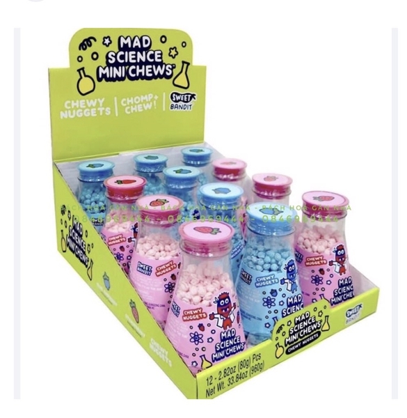 Kẹo crazy scientist vị Dâu 80g Siêu thị tự chọn Sun H Mart