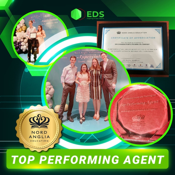 🎉 **EDS ĐƯỢC VINH DANH "TOP PERFORMING AGENT"** 🎉 Công ty Du học và Đào ...