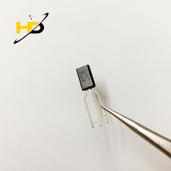 Transistor NPN D667 1A 80V TO-92L Đóng Dây Loại Tốt