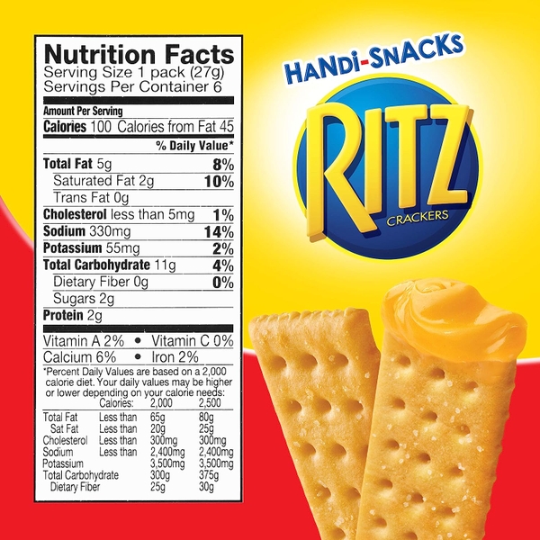 BÁNH QUY GIÒN VÀ SỐT PHÔ MAI HANDI-SNACKS RITZ - RITZ HANDI-SNACKS ...