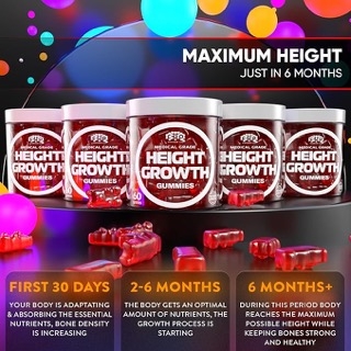 THỰC PHẨM BỔ SUNG TĂNG CHIỀU CAO - HEIGHT GROWTH INCREASE GUMMIES ...