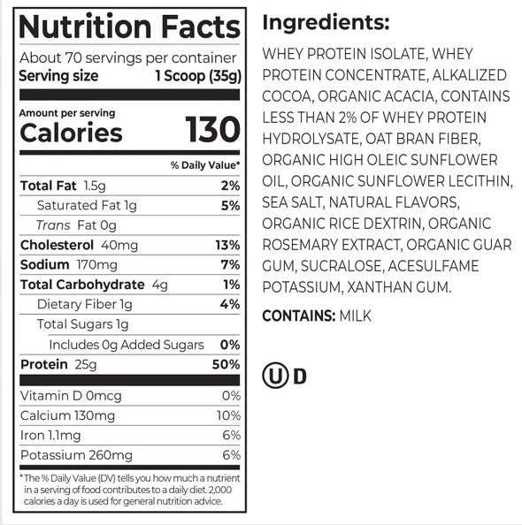 BỘT WHEY PROTEIN VỊ SOCOLA KEM - KIRKLAND SIGNATURE WHEY PROTEIN ...