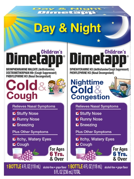 SIRO TRỊ HO VÀ CẢM LẠNH DÀNH CHO TRẺ EM TRÊN 6 TUỔI CHILDREN'S DIMETAPP ...