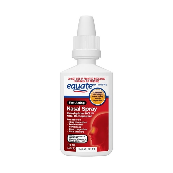 THUỐC XỊT THÔNG MŨI - EQUATE NASAL FOUR NASAL SPRAY, FAST ACTING NASAL ...