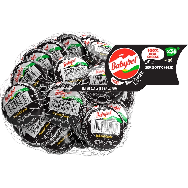 PHÔ MAI TƯƠI MINI BABYBEL SEMISOFT CHEESE, WHITE CHEDDAR, 36 VIÊN Thích ...