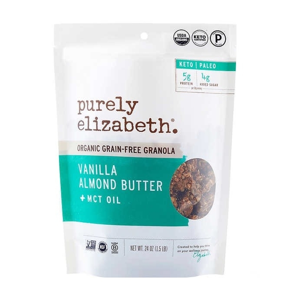 NGŨ CỐC HỮU CƠ PURELY ELIZABETH ORGANIC GRANOLA, VANILLA ALMOND BUTTER ...