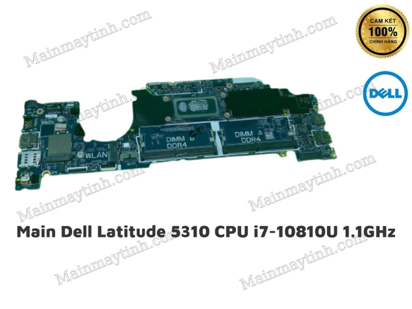 Main Dell Latitude 5310 CPU i7-10810U 1.1GHz