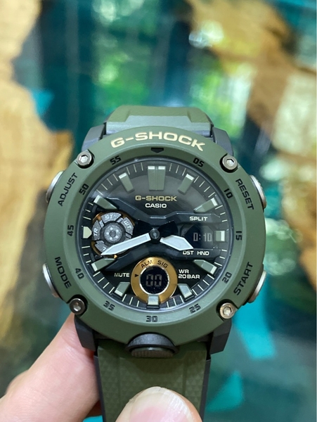 Casio G-Shock GA-2000-3A (Xanh Quân đội) | Quang Lâm. (3)