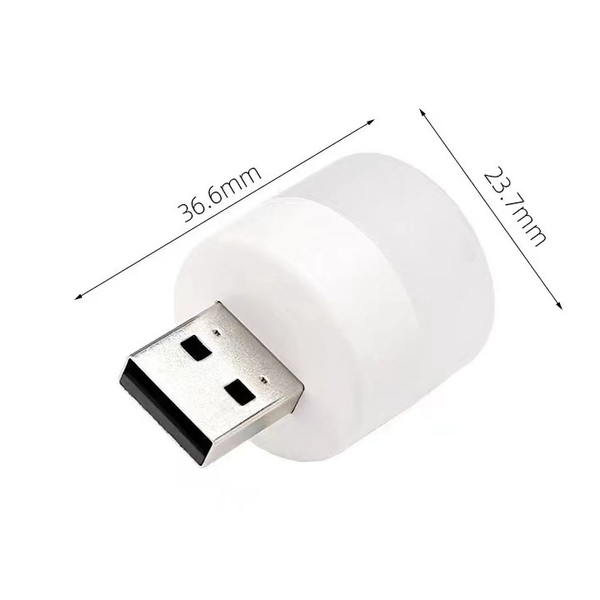 Đèn Led USB HK63 Hình Trụ Trắng Cổng USB A Điện Áp 5V Kích Thước ...