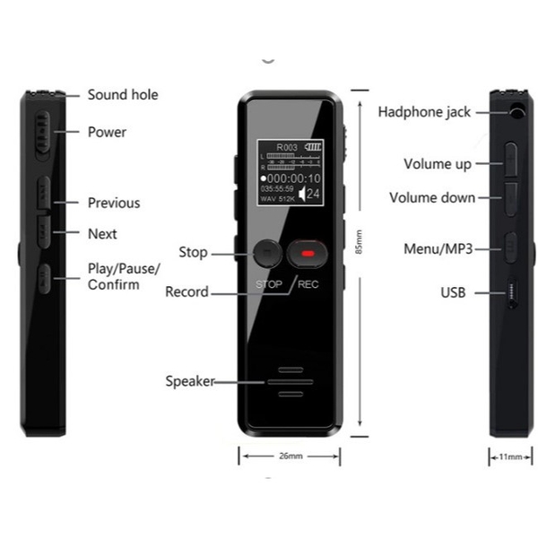 MÁY GHI ÂM SUNTECH V90/32G - Vtel.com.vn