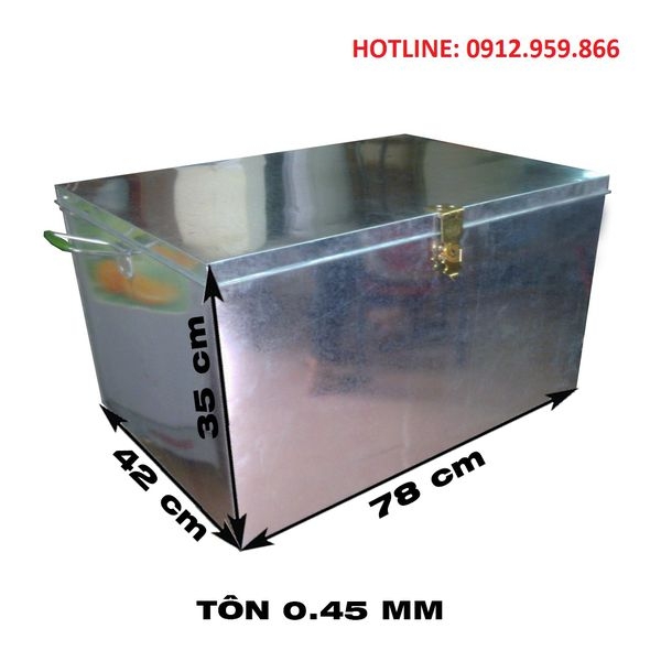 KT: 78 x 42 x 35 cm, Độ dày Tôn 0.45mm sieuthithungxop
