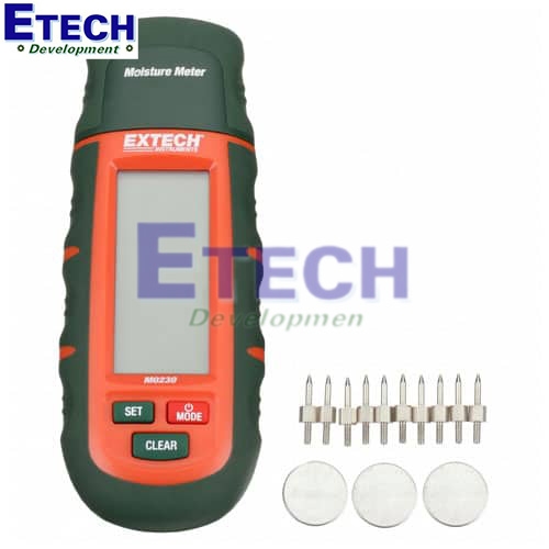 Máy đo độ ẩm gỗ và vật liệu xây dựng EXTECH MO230 (0 to 75%, 0.1 to 24% ...