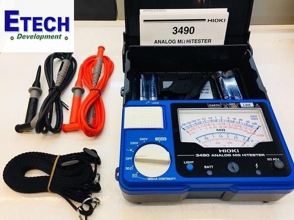 Đồng hồ đo điện trở cách điện, Mê gôm mét Hioki 3490 (1000V, 4000MΩ ...