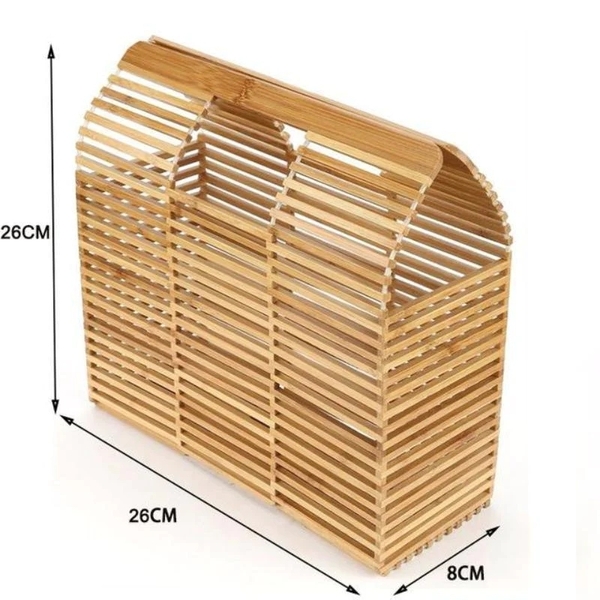 Túi Nan Tre Tự Nhiên Chữ Nhật Chụp Ảnh Sành Điệu