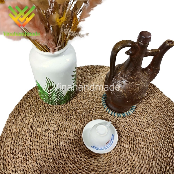 Thảm cói tròn trơn size nhỏ