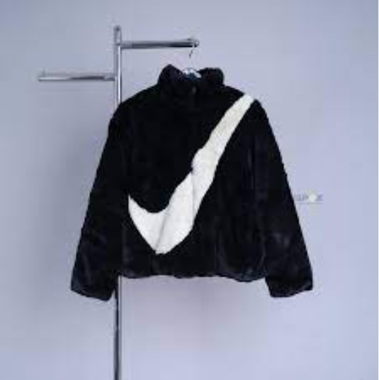 Áo Nike Lông Sportswear Faux Fur Jacket Black Kid [ DV6207-010 ] | CITISHOP