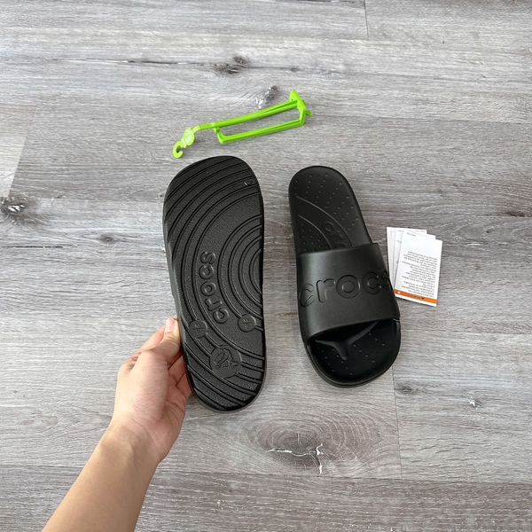 Dép quai ngang Unisex Crocs Slide Black [ 210088-001 ] | CITISHOP
